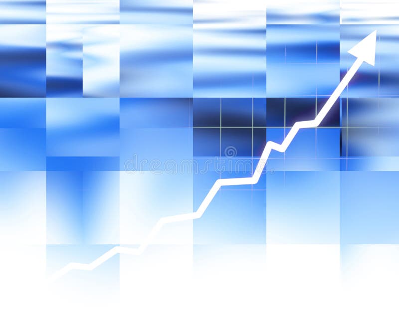 Arrow graph going up stock illustration. Illustration of company - 4180181