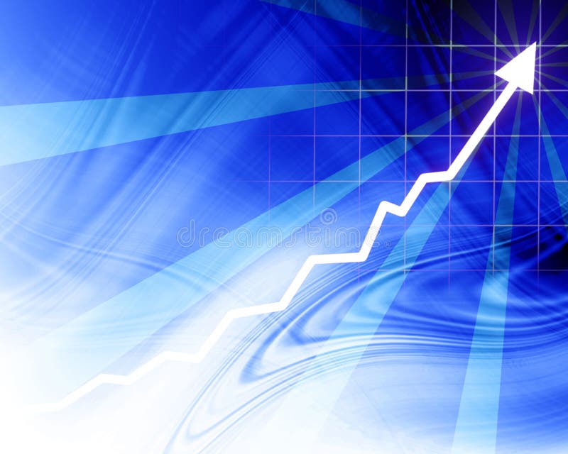 Arrow graph going up stock illustration. Illustration of profit - 4814282