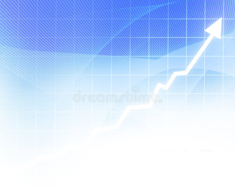 Arrow graph going up stock illustration. Illustration of company - 5595625