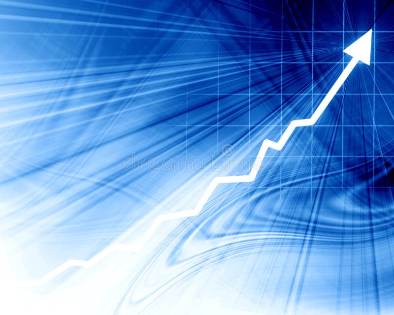 Arrow graph going up stock illustration. Illustration of investment ...