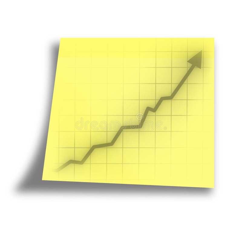 Arrow graph going up stock illustration. Illustration of invest - 6158312