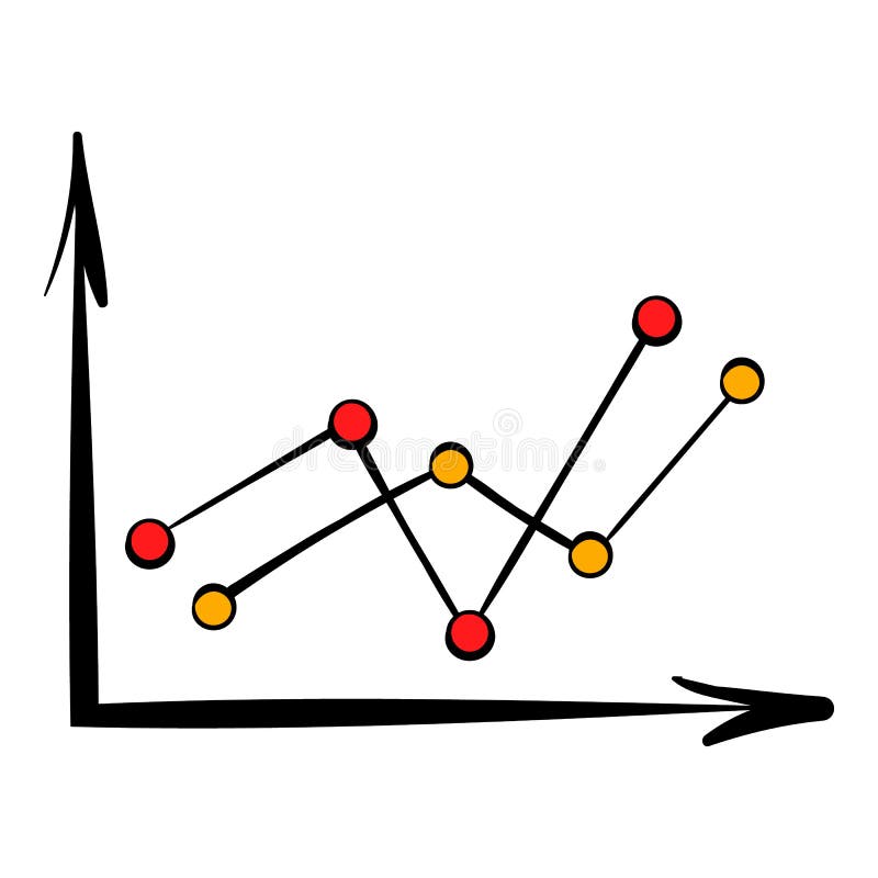 Arrow Graph Icon, Icon Cartoon Stock Vector - Illustration of display ...