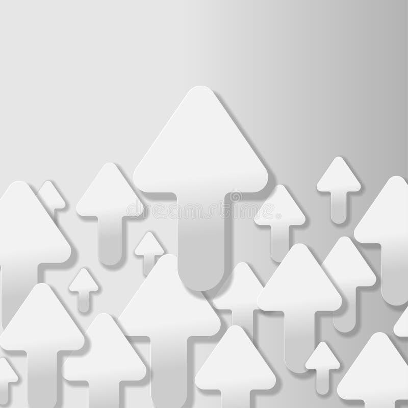 Arrow Grey Up Vertical Background Vector Stock Vector - Illustration of ...
