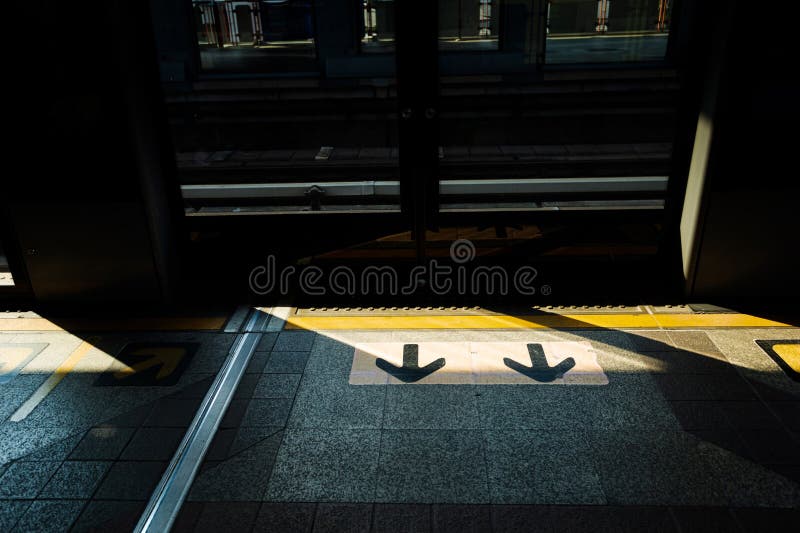 Arrow on Ground in Day Time Stock Photo - Image of abstract, copy ...