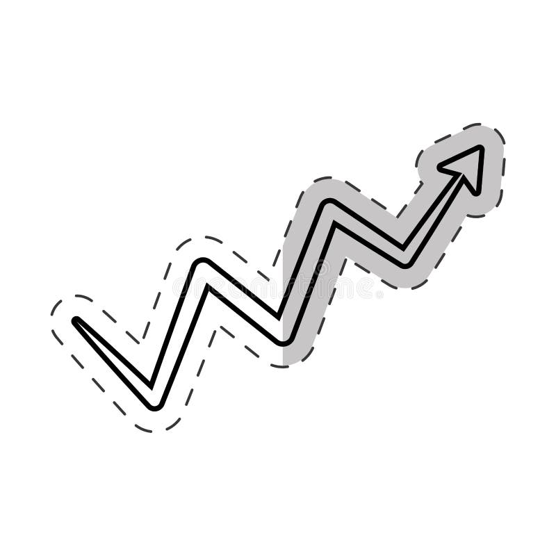 Arrow Growing Financial Icon Stock Illustration - Illustration of ...