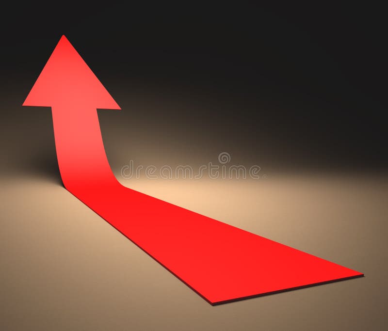 Red Carpet Arrow stock vector. Illustration of chart - 15832683