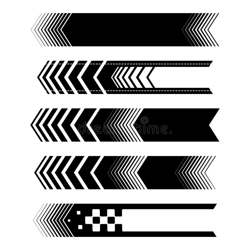 Arrow halftone decal lines stock illustration. Illustration of champion ...