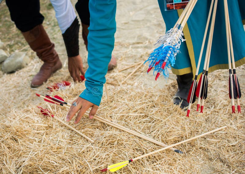 Arrow Rprojectile Weapon System Archery Stock Photo - Image of concept ...