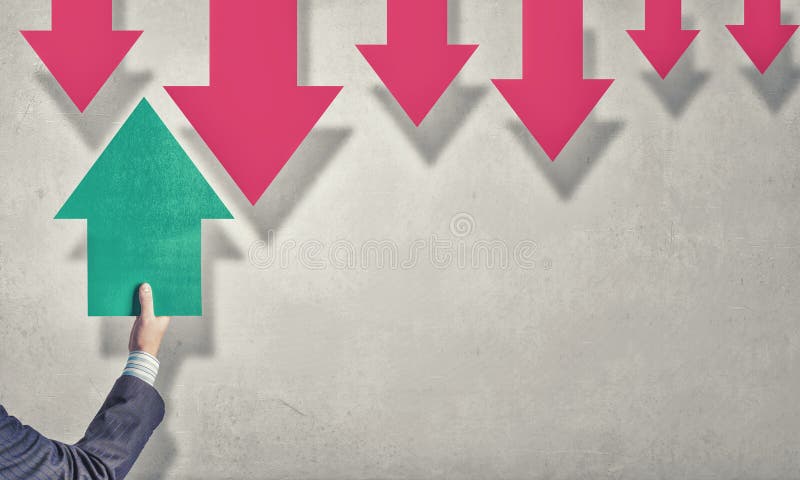 Arrow in hand stock image. Image of grow, growth, arrow - 59663175