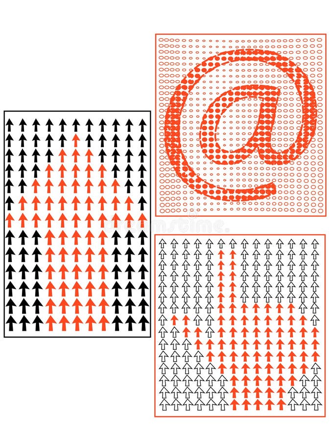 Arrow, hand and mail sign stock vector. Illustration of formal - 7416695