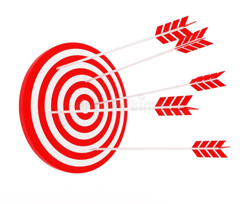 Hit the target stock illustration. Illustration of goal - 25700045