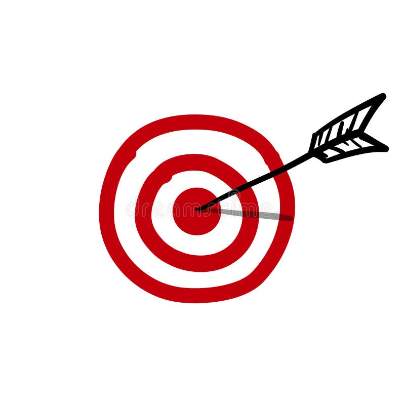 Arrow Hitting Target Stock Illustrations – 4,220 Arrow Hitting Target ...