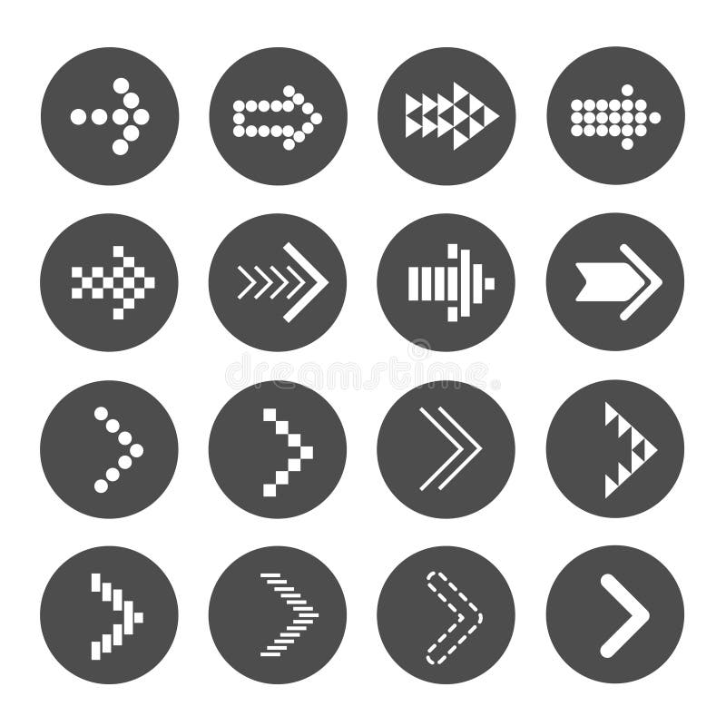 Arrow icon stock vector. Illustration of hole, glyph - 44500226