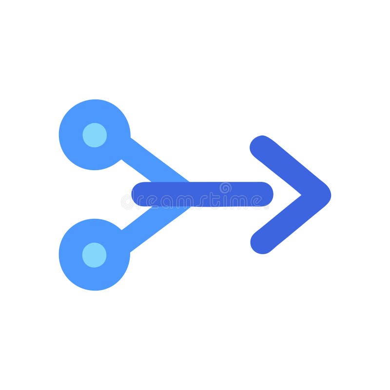 Arrow Icon for Connection Services Stock Vector - Illustration of user ...