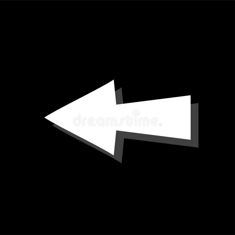 Arrow icon flat stock illustration. Illustration of download - 138014516