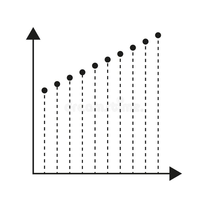 Icon Chart. Profit Arrow. Growth Stock Diagram Financial Graph. Vector ...