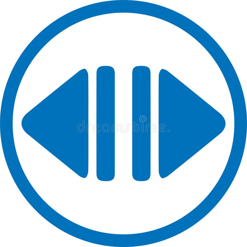 Arrow Icon, Instruction Arrow Blue Vector Icon. Stock Illustration ...