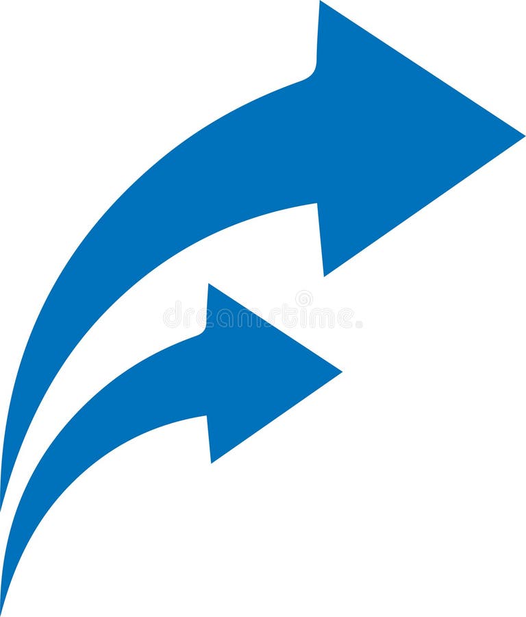 Arrow Icon, Instruction Arrow Blue Vector Icon. Stock Vector ...