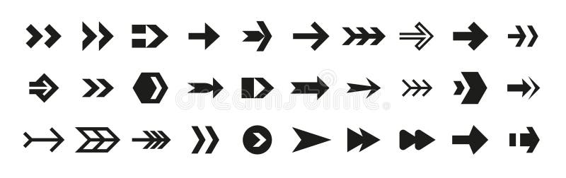 Arrow Icon. Interface Forward or Back Signs. Up and Down Marks. Left ...