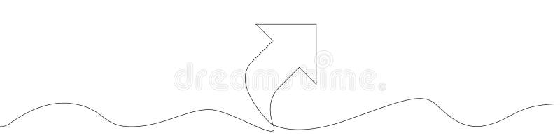 Arrow Icon Line Continuous Drawing Vector. One Line Arrow Icon Vector ...