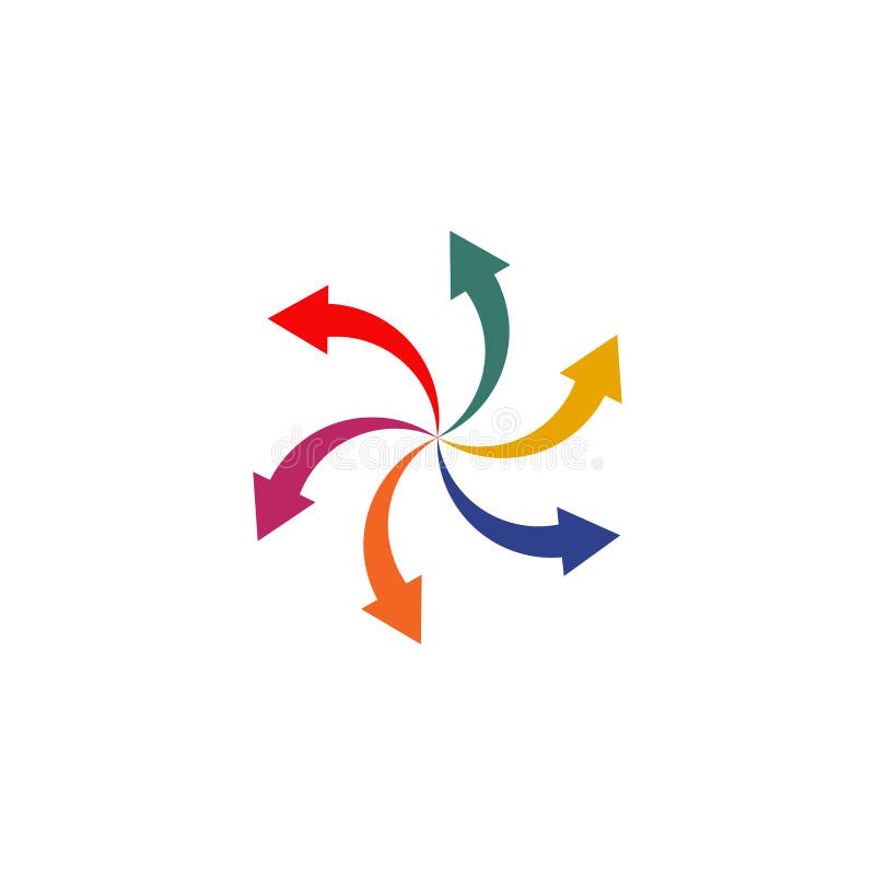 Arrow Icon Logo Design for Business Company Vector Template Stock ...