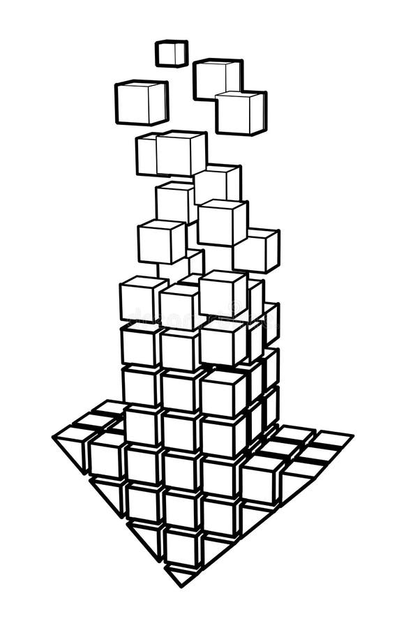 Simple Building Blocks Stacked Stock Illustration - Illustration of ... Simple Building Blocks Stacked Stock Illustration - Illustration of ...