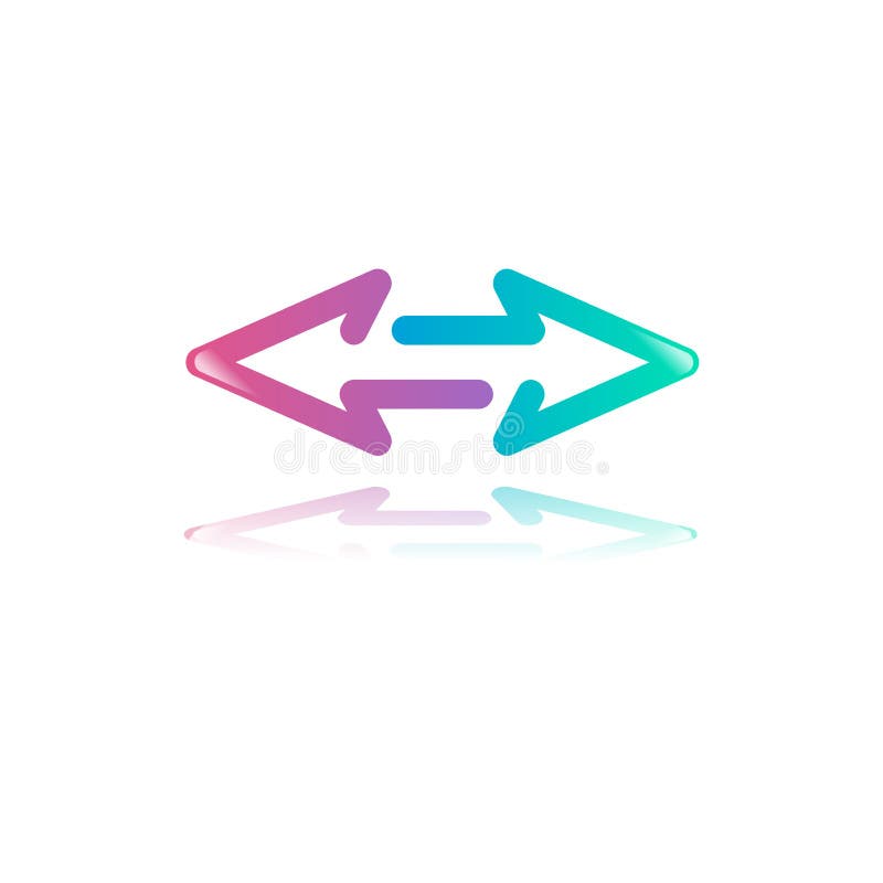 Arrow Icon. Minimal Design Concept Stock Vector - Illustration of ...