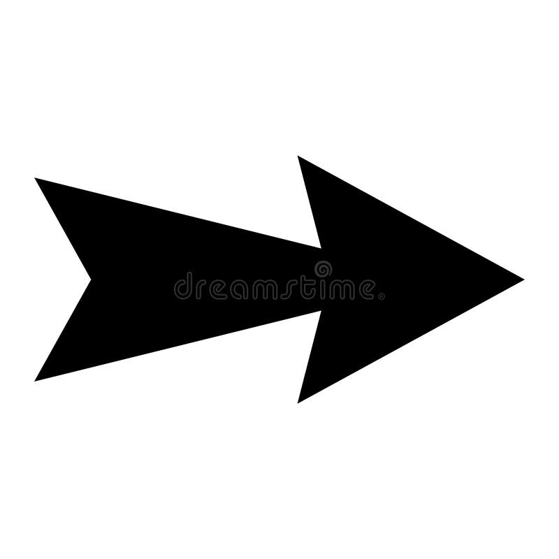 Arrow Icon. Modern Simple Arrow or Cursor. Directional Arrow Flat Style Isolated on White ...