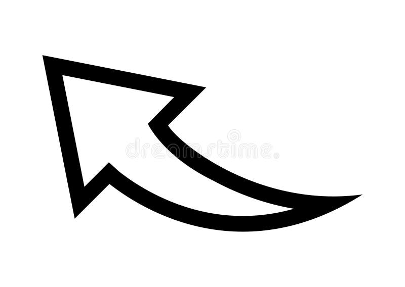 Arrow Icon Outline, Arrow Sign and Symbol, Arrow for Direction Button ...