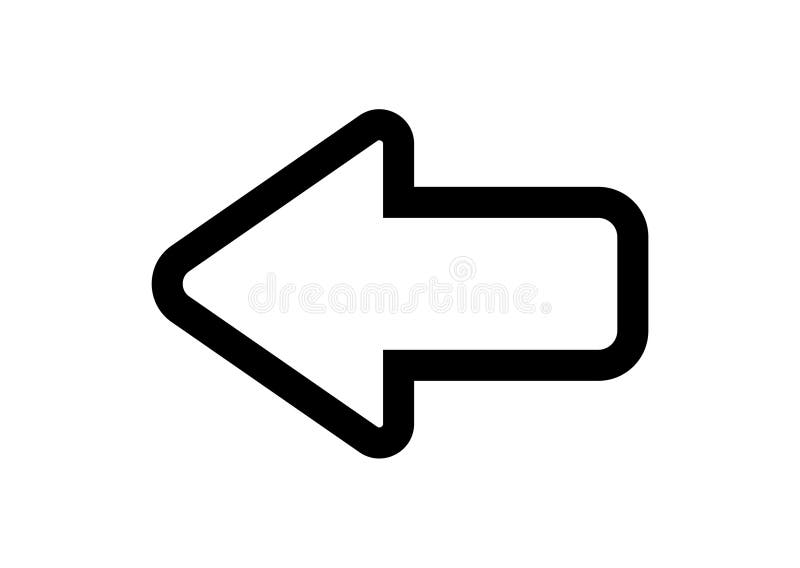 Arrow Icon Outline, Arrow Sign and Symbol, Arrow for Direction Button ...