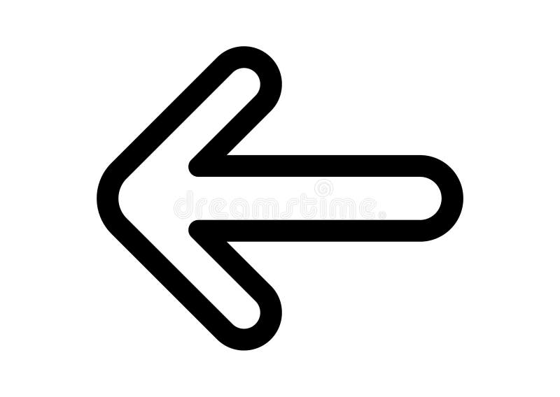 Arrow Icon Outline, Arrow Sign and Symbol, Arrow for Direction Button ...