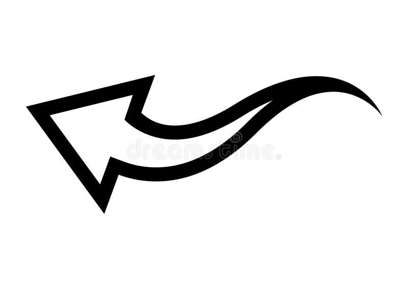 Arrow Icon Outline, Arrow Sign and Symbol, Arrow for Direction Button ...