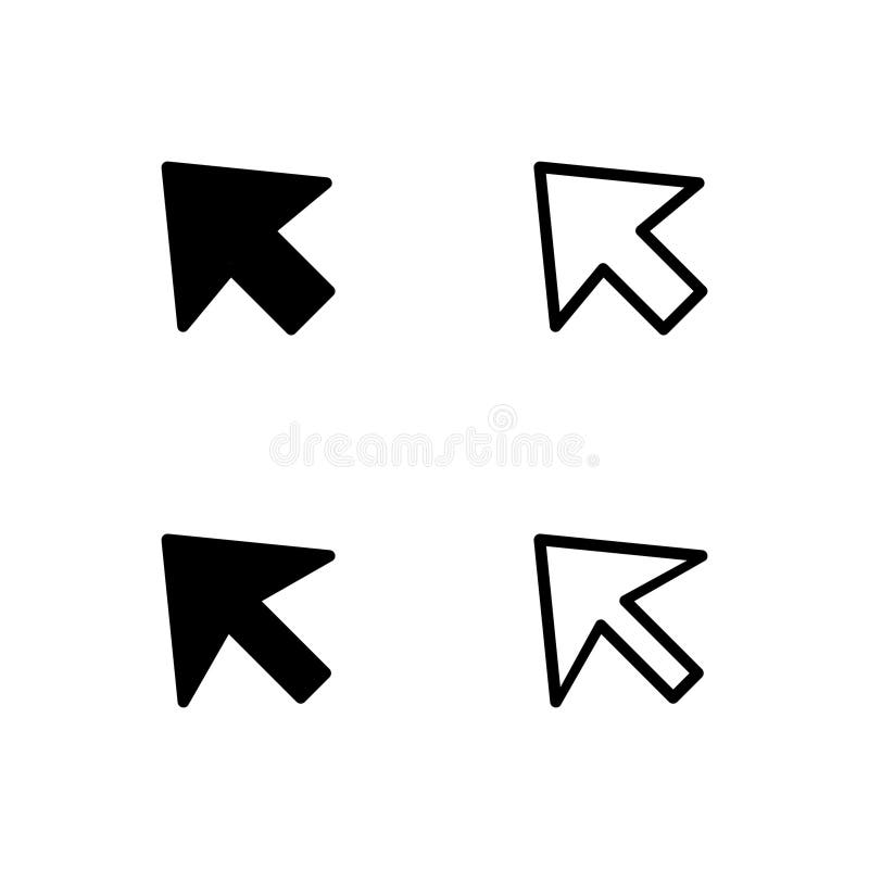 Arrow Icon. Pointer, Touch, Mouse, Aim Icon. Cursor Icon. Stock Vector ...