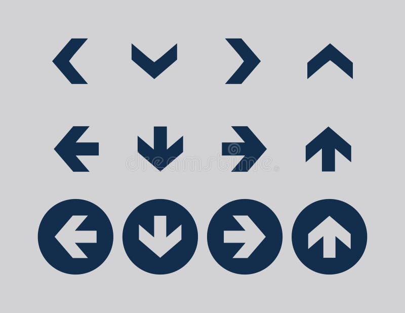 Arrow icon sets stock vector. Illustration of desk, icons - 94811195