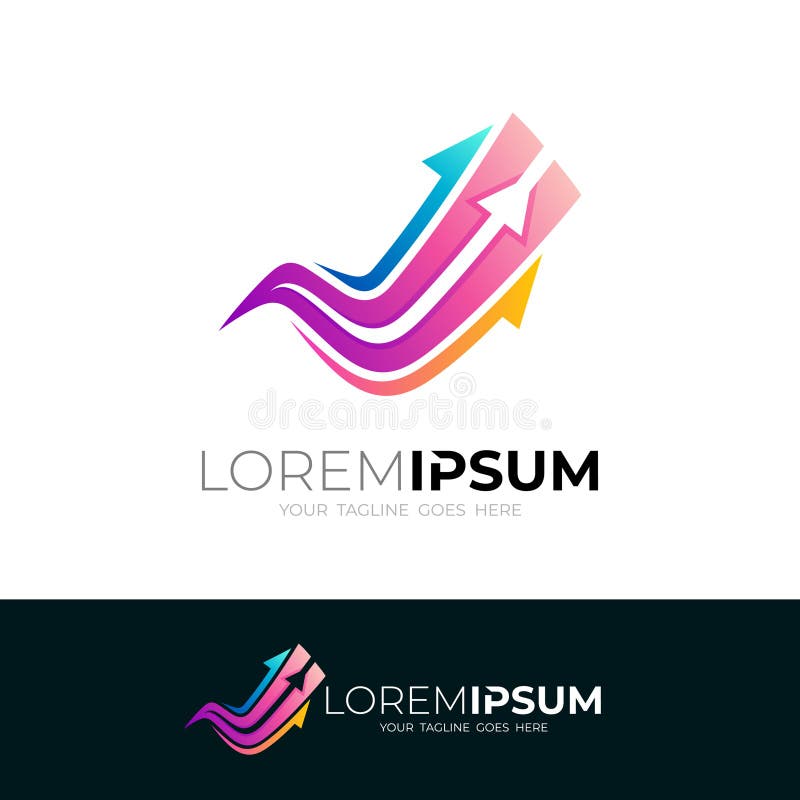 Arrow Icon Shooting Up, Transportation and Delivery Service Logo Stock ...