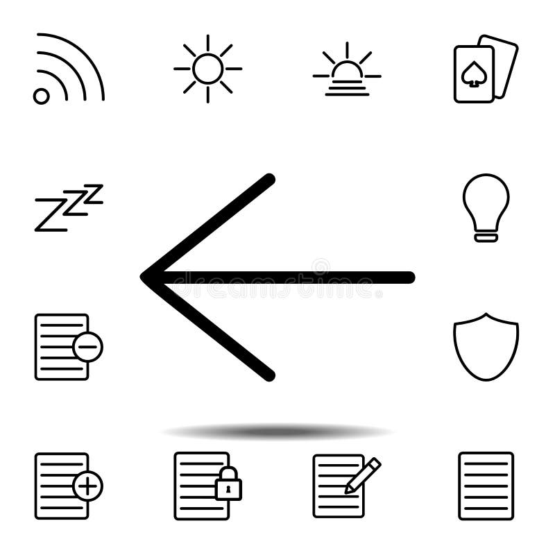 Arrow Icon Simple Thin Line Outline Vector Element Of Minimalistic Web Icons Set For Ui And