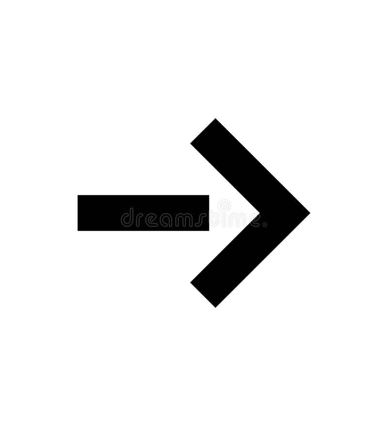 Arrow Icon Symbol Vector. Arrow Icon Sign Stock Illustration ...