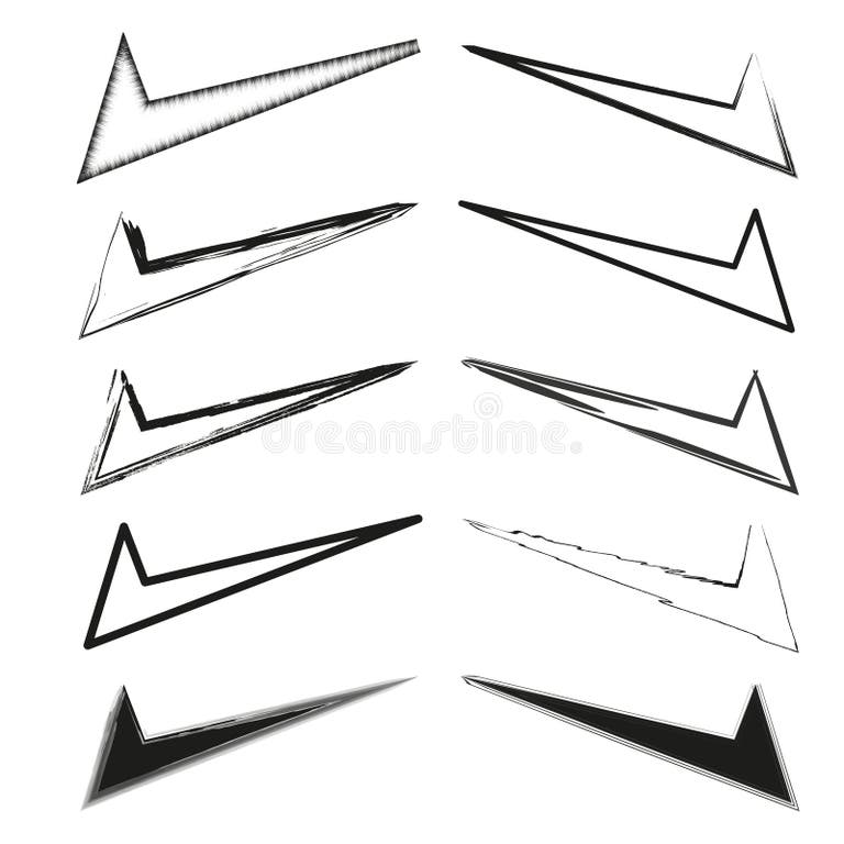 Arrow Icon Vector. Direction Pointer Shape. Right Black Symbol. Simple ...