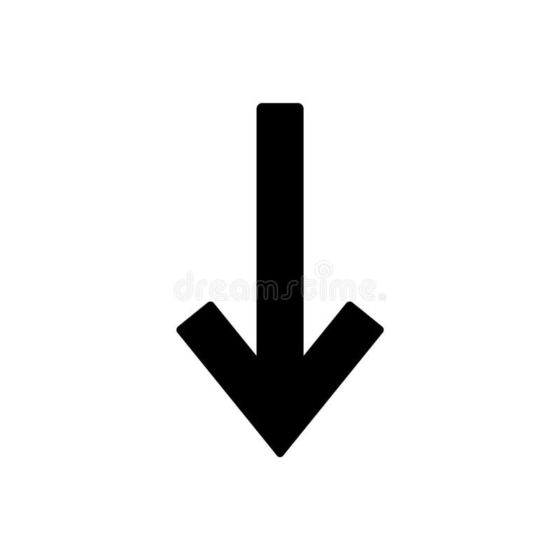 Arrow Icon Vector , Down Sign. Arrow Symbol for Your Web Site Design ...