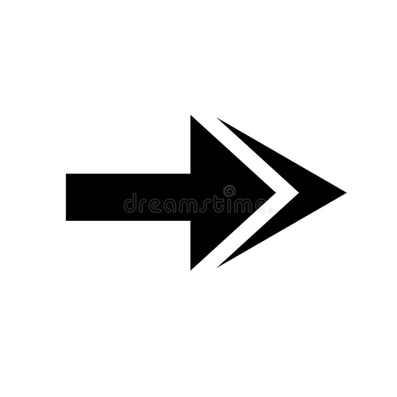 Arrow icon for your text. stock illustration. Illustration of direction ...