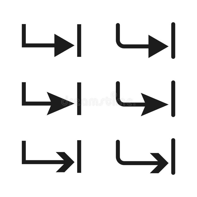 Arrow Icons. Direction Symbols. Navigation Graphic. Vector Illustration ...