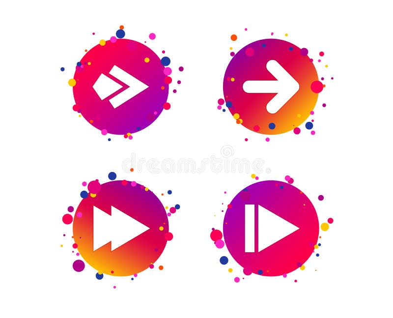 Arrow Icons. Next Navigation Signs Symbols. Vector Stock Vector ...