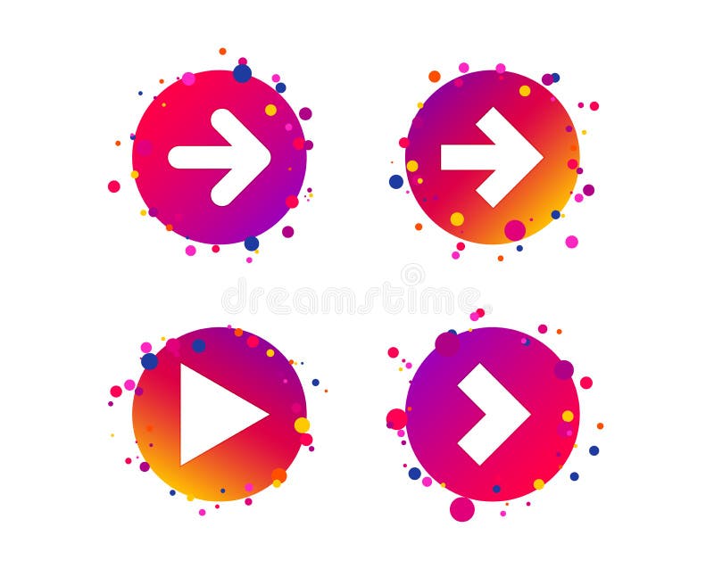 Arrow Icons. Next Navigation Signs Symbols. Vector Stock Vector ...