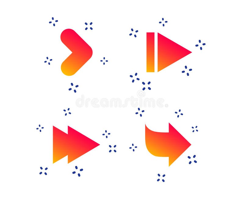 Arrow Icons. Next Navigation Signs Symbols. Vector Stock Vector ...