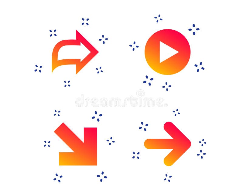 Arrow Icons. Next Navigation Signs Symbols. Vector Stock Vector ...