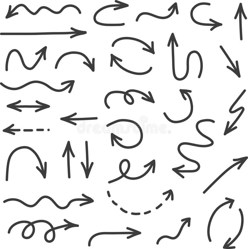 Arrow Icons Set. Arrow Collection. Simple Arrow Big Set Stock Vector ...