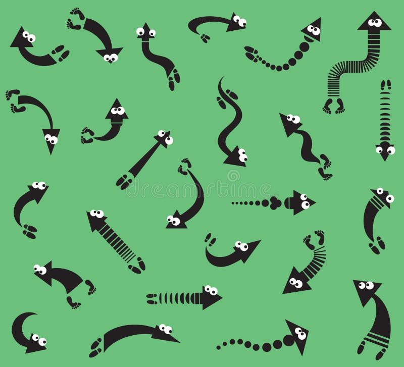 Arrow icons stock vector. Illustration of humor, strange - 85497031