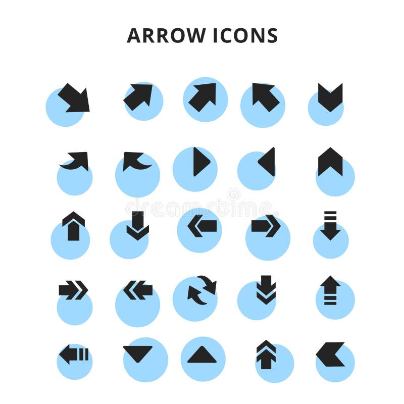 Arrow Icons stock vector. Illustration of vector, move - 120627822