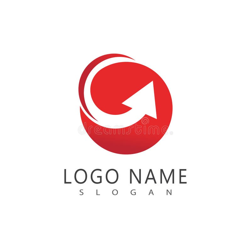Arrow Ilustration Logo Icon Vector Template Stock Vector - Illustration ...