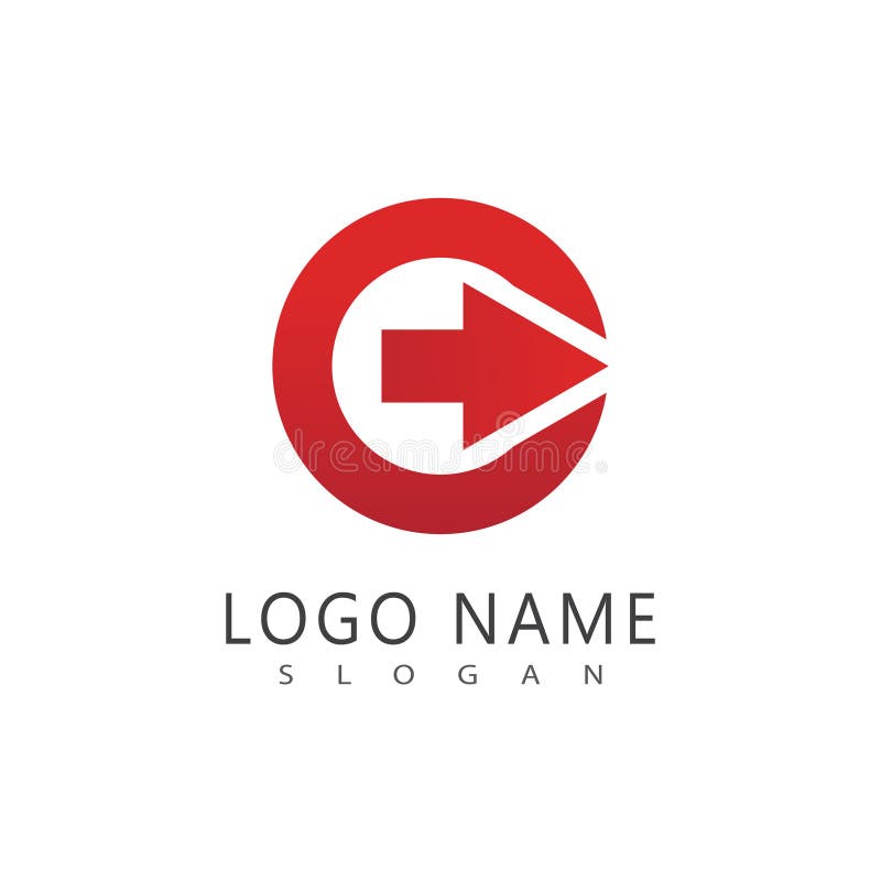 Arrow Ilustration Logo Icon Vector Template Stock Vector - Illustration ...